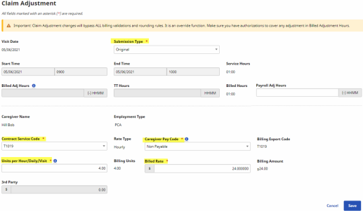 Rebilling (Resubmit Claims)