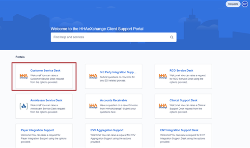 Client Support Portal